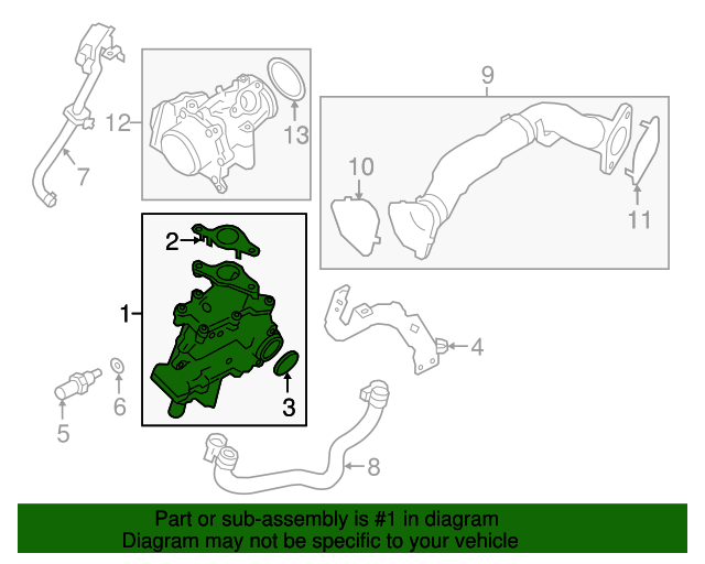 2018-2019 Land Rover Range Rover Velar Egr Cooler LR082301 | Express ...