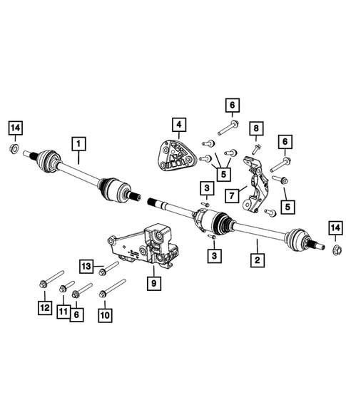 Rear Axle Shafts for 2024 Dodge Charger Daytona | Mopar eStore