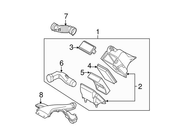 2009-2011 Nissan Versa Air Duct 16576-1UL0A | Nissan Parts Plus