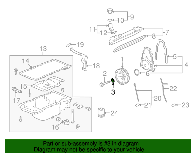 2008-2017 GM Balancer Washer 12674588 GM | GMPartsDirect.com