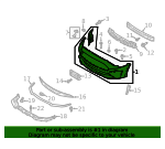 Genuine OEM Ford Part - Bumper Cover JR3Z-17D957-CAPTM | Genuine OEM ...