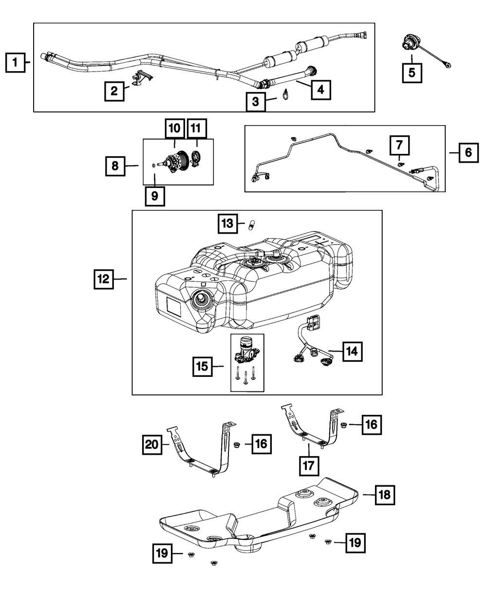 2016-2019 Ram Diesel Exhaust Fluid Tank 52029737AL | Retail Performance ...