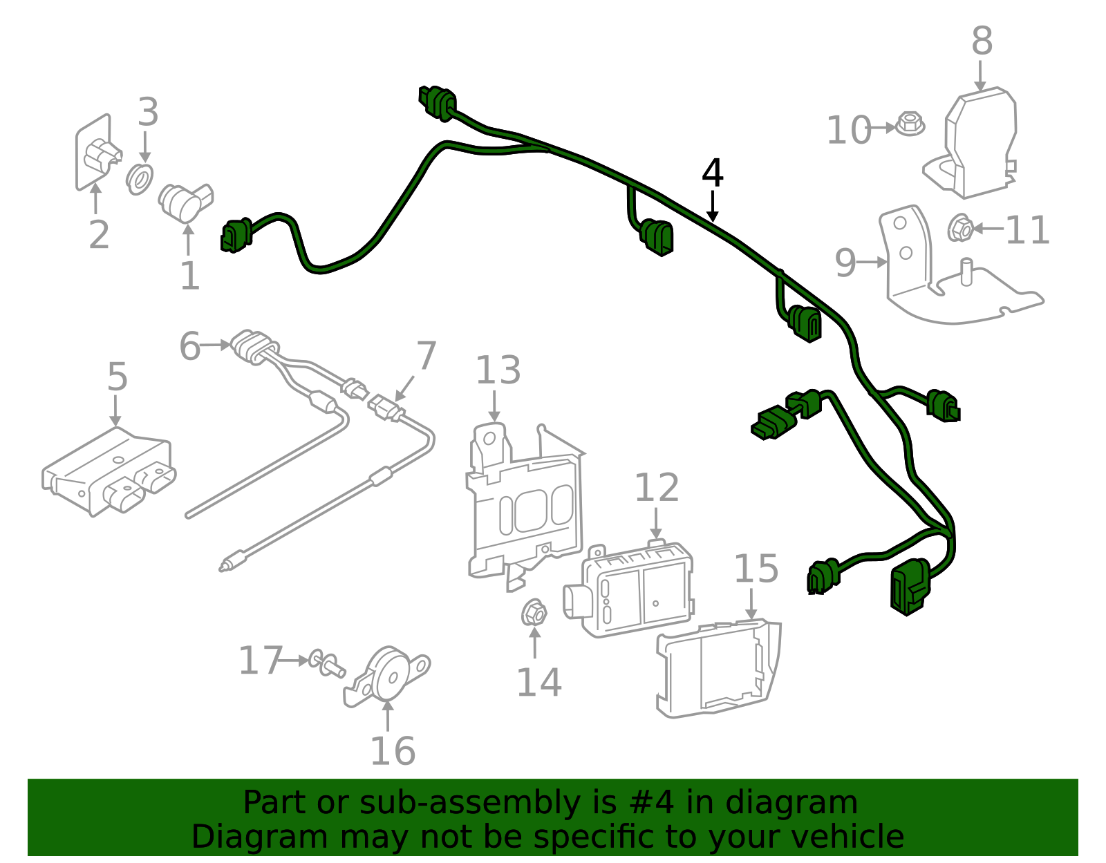 2019-2025 Audi Wire Harness 4K5-971-104-AP | Audi OEM Parts Guy