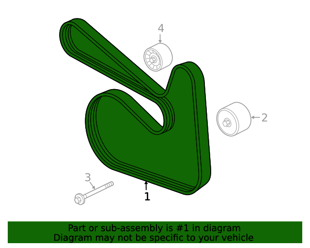 003-993-87-96 - Serpentine Belt Mercedes-Benz USA Parts