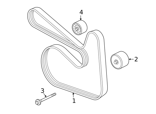 003-993-87-96 - Serpentine Belt Mercedes-Benz USA Parts