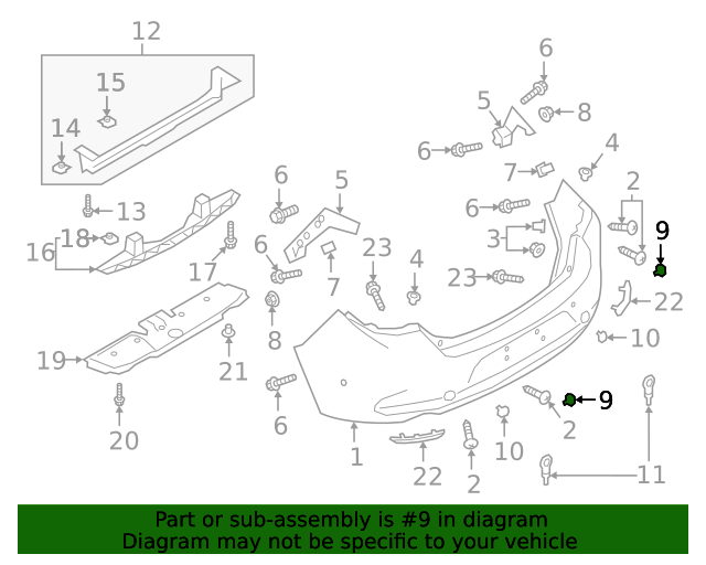 2019-2022 Mazda 3 Cap bdts505a1abb | TascaParts.com