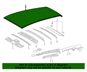 2021-2023 Toyota Venza Roof Panel 63111-48410 | Toyota Parts