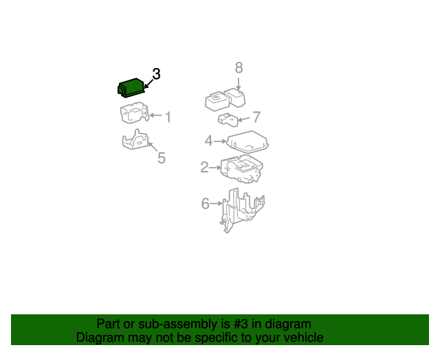 Toyota Upper Cover Part# 8266252310 | Toyota Of Colorado Springs Parts