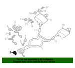 Genuine Center Pipe Clamp for 2016-2021 Land Rover Range Rover Sport ...