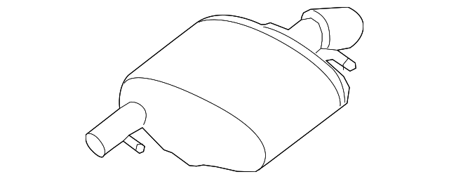 2016-2019 Land Rover Range Rover Sport Muffler & Pipe LR062685 ...