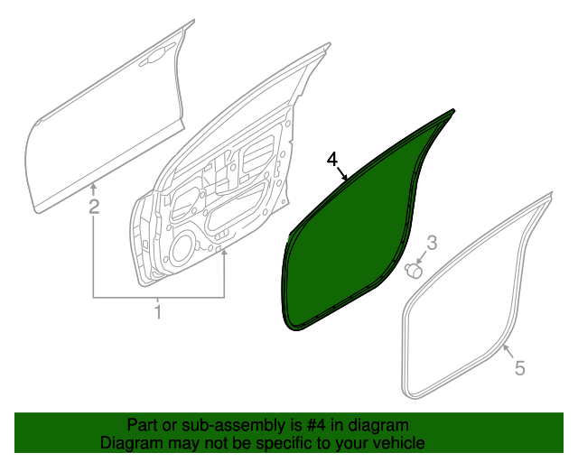 2018-2022 Hyundai Accent Door Weather-Strip 82140-J0000 | OEM Parts Online