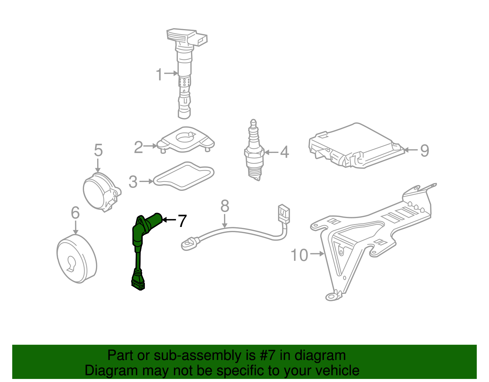 2004-2010 Volkswagen Touareg Speedometer Sensor 077-905-381-K | OEM VW ...