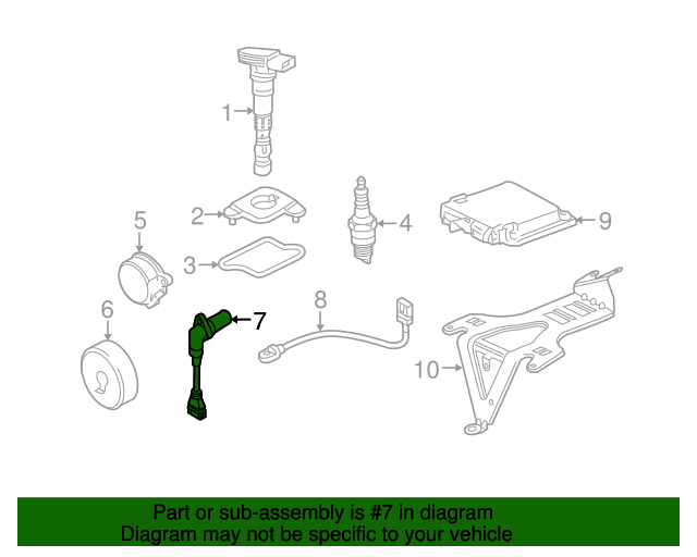 2004-2010 Volkswagen Touareg Speedometer Sensor 077-905-381-K | OEM VW ...