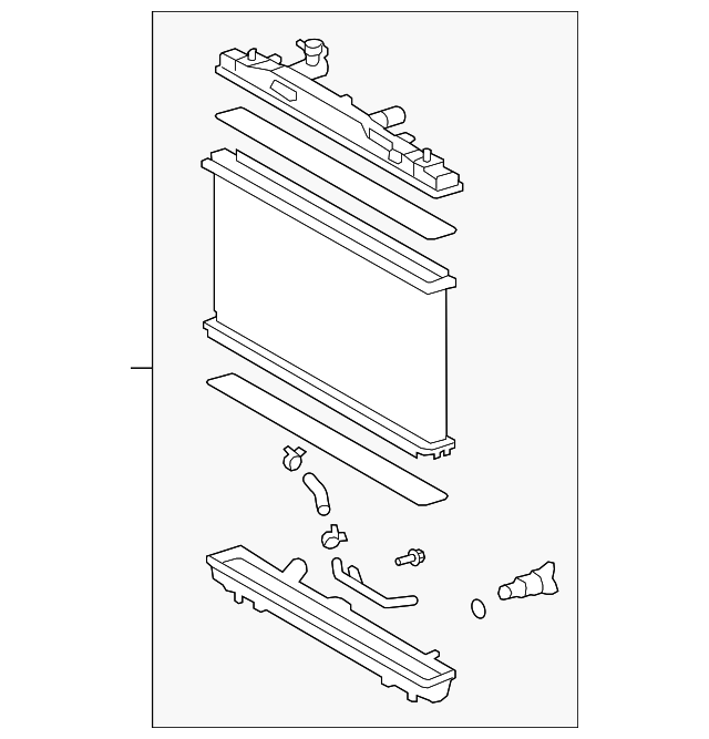 2009-2015 Toyota Venza Radiator Assembly 16400-0P220 | Toyota Parts Center