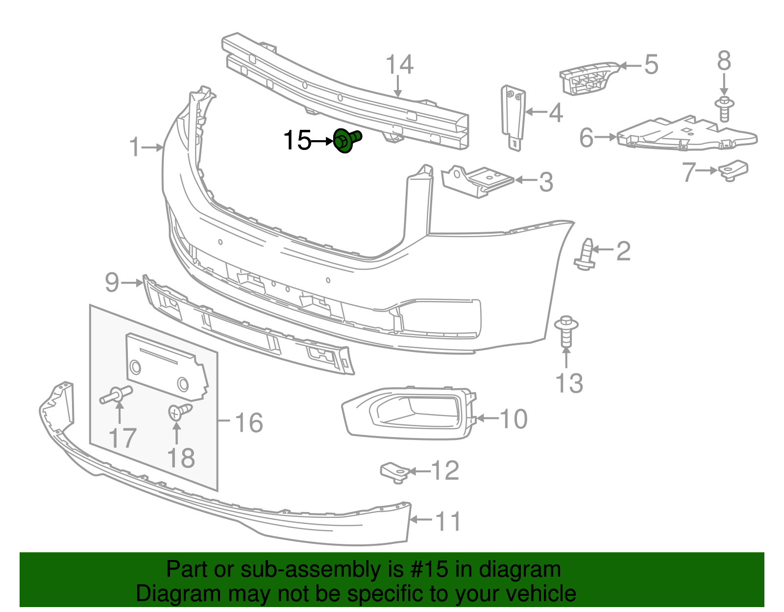2015-2025 GM Multi-Purpose Bolt 11589164 GM | GMPartsDirect.com