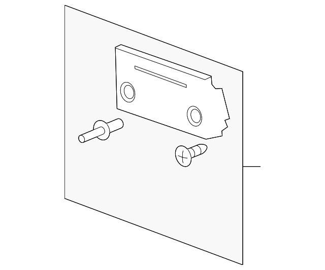 2015-2020 GMC Front License Plate Bracket 22948151 GM | GMPartsDirect.com