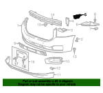 2015-2020 GMC Front Driver Side Bumper Fascia Guide 22806324 GM ...