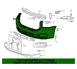 2015-2020 GMC Front Upper Bumper Cover 84407940 | GM Parts Center