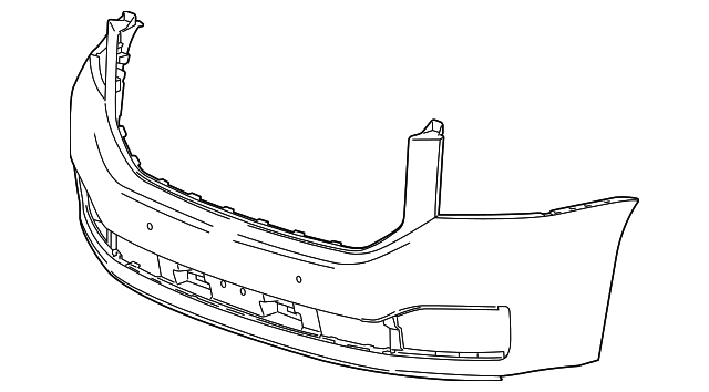 2015-2020 GMC Front Upper Bumper Cover 84407940 GM | GMPartsDirect.com