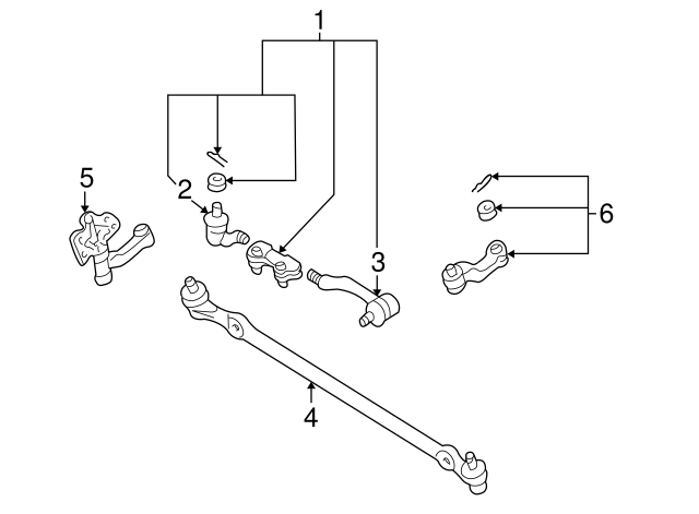 D8510-VK90A - Tie Rod Assembly 1998-2004 Nissan | Nissan Parts ...