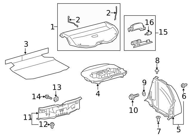 2020-2023 Toyota Corolla Spare Tire Carrier 64777-12330 | Toyota Parts ...