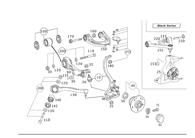 211-330-99-07 - Transverse Control Arm 1994-2012 Mercedes-Benz ...