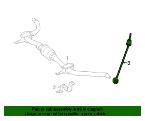 1663201100 - Stabilizer Link 2012-2019 Mercedes-Benz | AutoNationParts.com