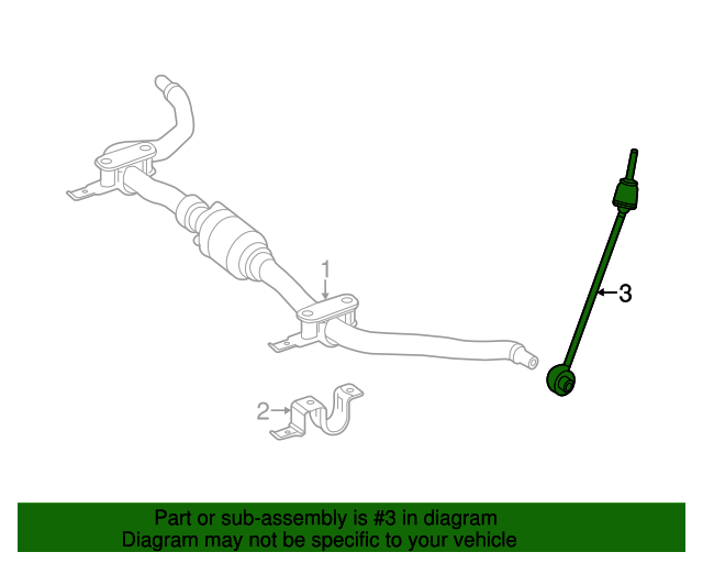 Torsion Bar Linkage 166-320-12-00 | Mercedes-Benz Parts