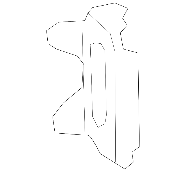 2019-2024 GM Passenger Side Fender Rail Reinforcement 84313908 GM ...