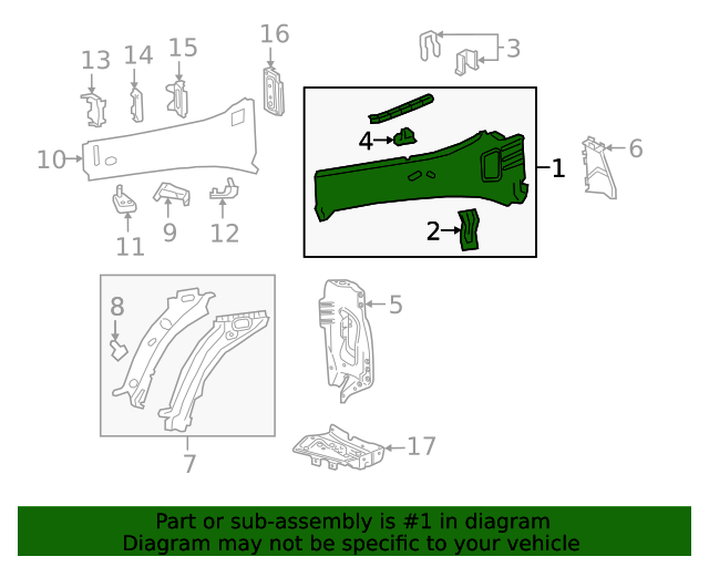 2019-2023 GM Passenger Side Front Compartment Upper Side Rail 84526614 ...
