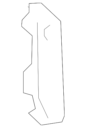 2019-2024 GM Passenger Side Fender Rail Reinforcement 84313909 GM ...