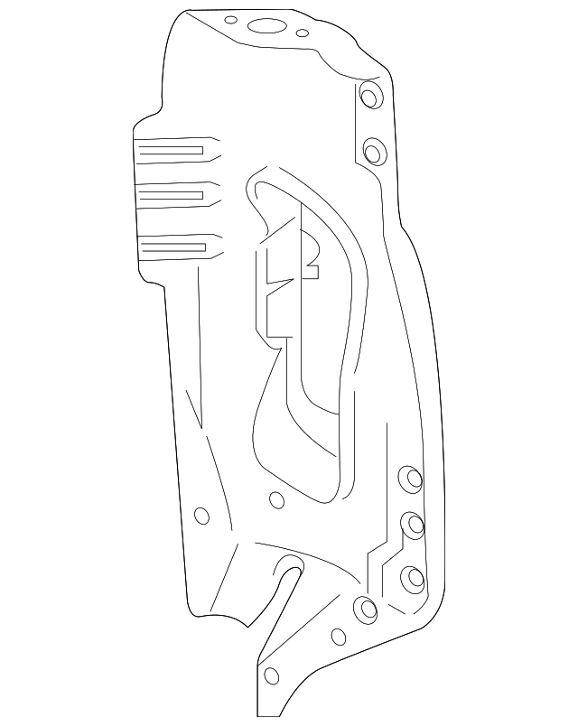 2019-2025 GMC Driver Side Body Side Front Bumper Fascia Bracket ...