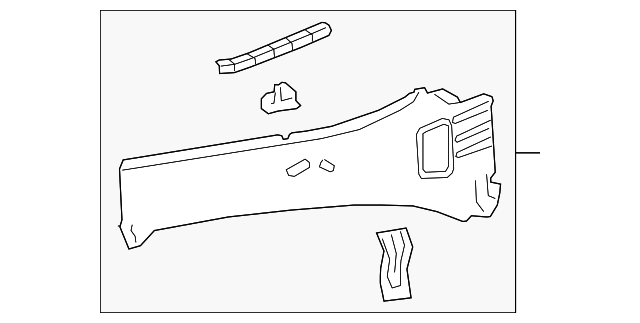2019-2025 GM Passenger Side Front Compartment Upper Side Rail 84526614 ...