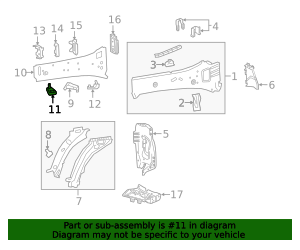 2019-2020 GM Inner Rail Front Bracket - Passenger Side (RH) 84450252 ...