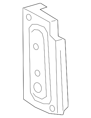 2019-2024 GM Passenger Side Fender Rail Reinforcement 84214121 GM ...