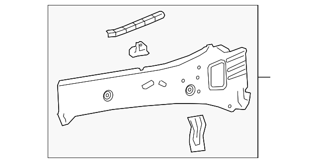 2019-2020 GM Outer Rail - Driver's Side (LH) 84526613 | TascaParts.com