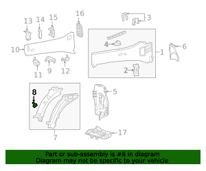 2019-2025 GM Front Compartment Side Rail Bracket 84214103 GM ...