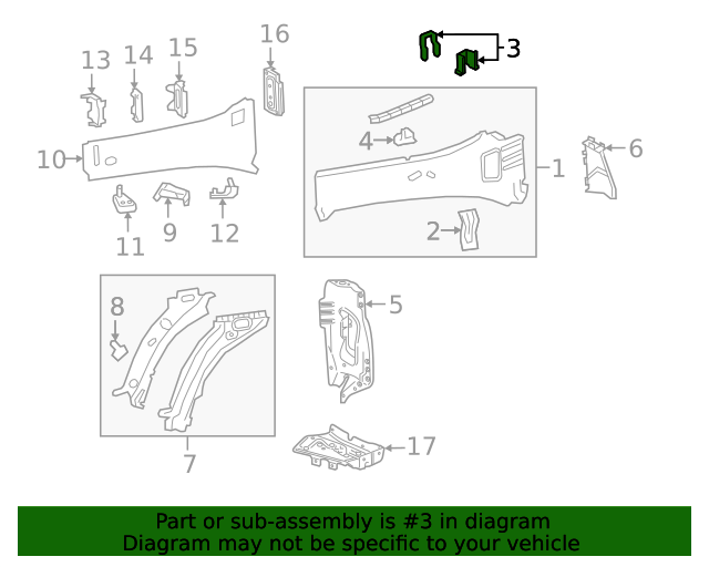 2019-2021 GM Outer Rail Front Bracket 23409078 | GMPartsDirect.com