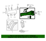 2019-2025 GM Driver Side Front Compartment Upper Side Rail 84526613 ...