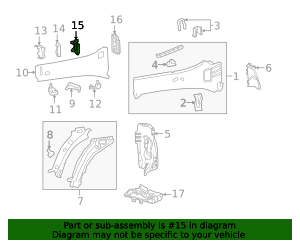 84313908 - Passenger Side Fender Rail Reinforcement 2019-2024 GM ...