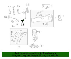 2019-2024 GM Driver Side Front Compartment Side Rail Bracket 84214115 ...
