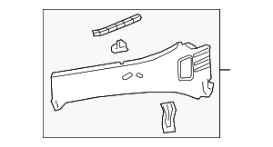 2019-2025 GM Driver Side Front Compartment Upper Side Rail 84526613 GM ...