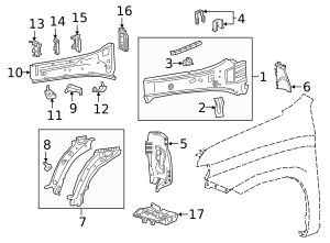 2019-2020 GM Outer Rail Bracket - Passenger Side (RH) 23409078 ...