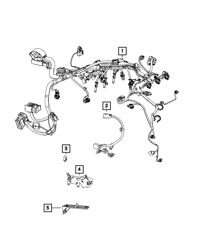 2020-2023 Jeep Engine Wiring 68565242AA | Mopar Estores