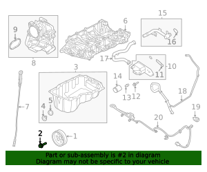 2020 Ford Crankshaft Pulley Bolt GK2Z-6A345-A | TascaParts.com