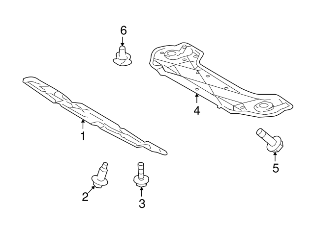 Front Shield - Toyota (51441-0E060) | Toyota Parts