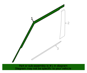 76512-K0000 - Black Out Tape 2020-2023 Kia Soul | Kia.Parts Store