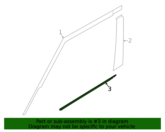82210-K0000 - Belt Molding - 2020-2023 Kia Soul | Kia Auto Parts