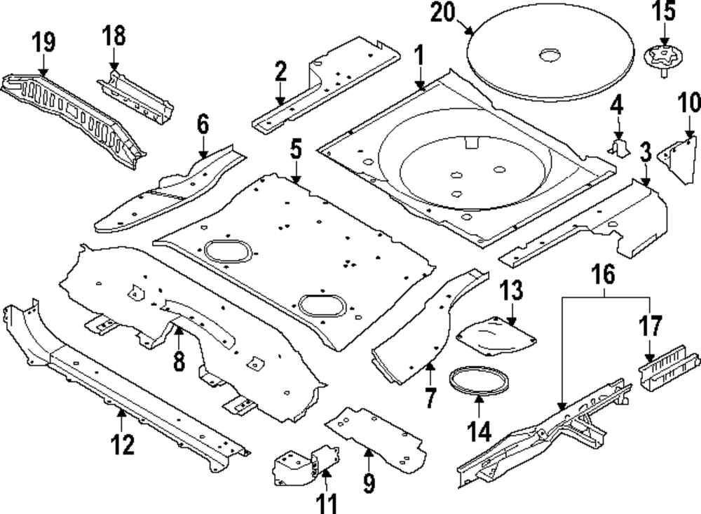 2014-2020 Nissan Rogue Reinforcement G45A8-4BAMA | Bill Kay Nissan Parts