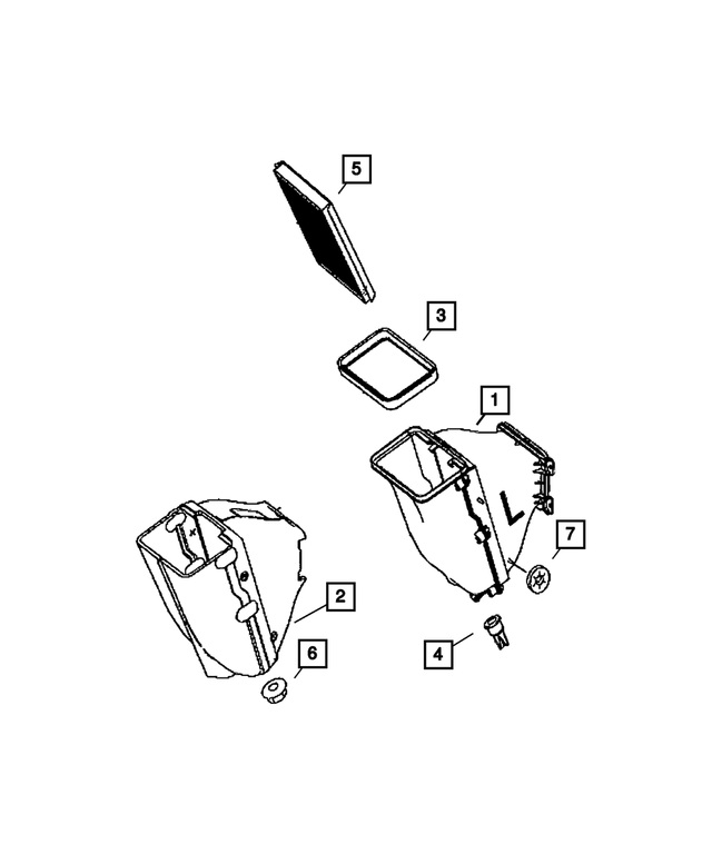 2007-2009 Dodge A/C And Heater Unit Filter 68012876AA | Mopar eStore